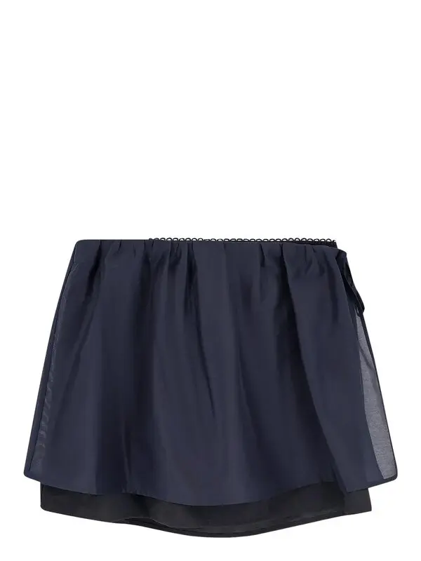 DUNST Layered Mini Skirt - Blue