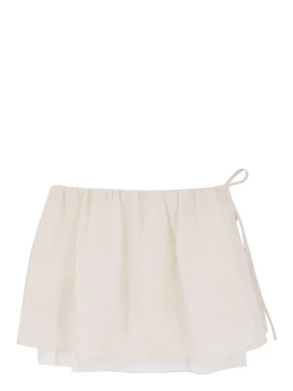 DUNST Layered Mini Skirt - White