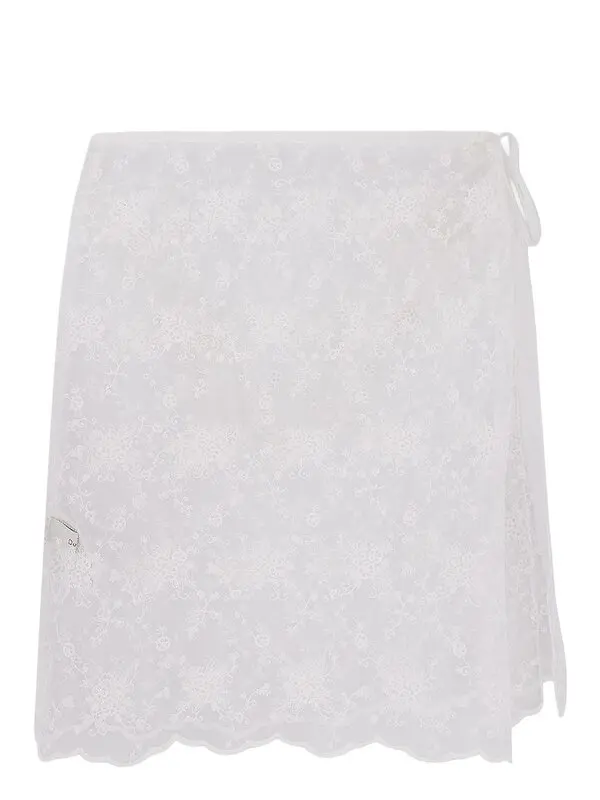 DUNST Needlework Layering Skirt - White