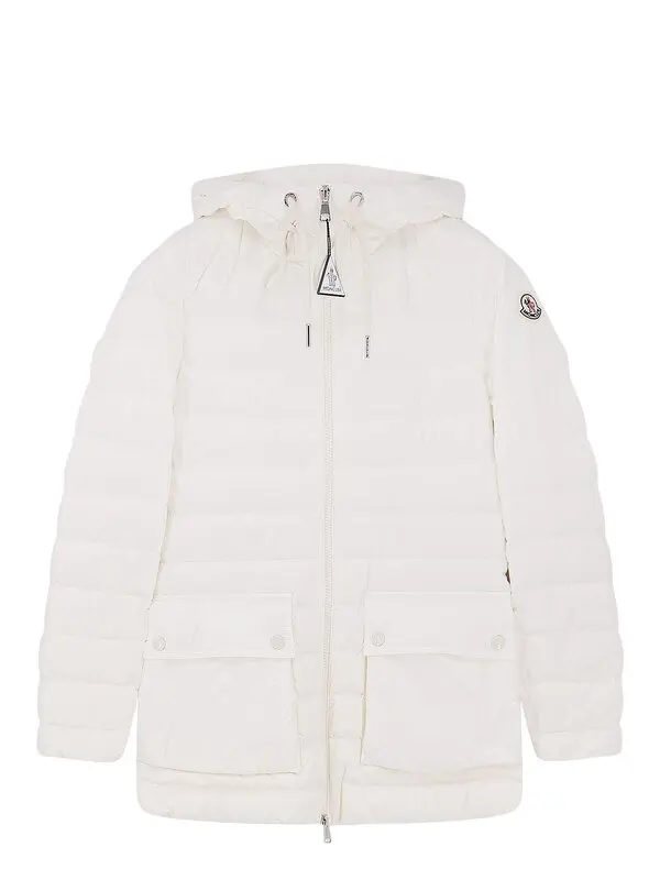 Moncler Jasmin Down Jacket With Hood - White
