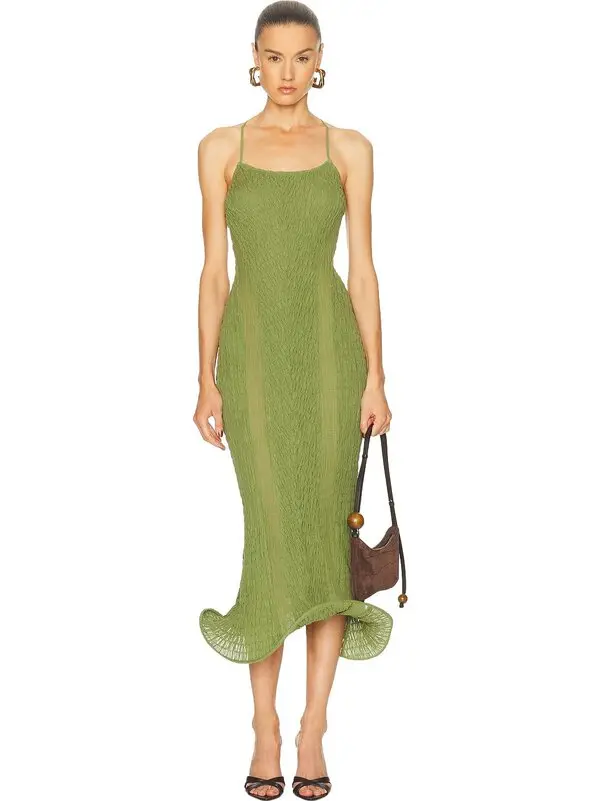 TG BOTANICAL Wendy Dress - Green