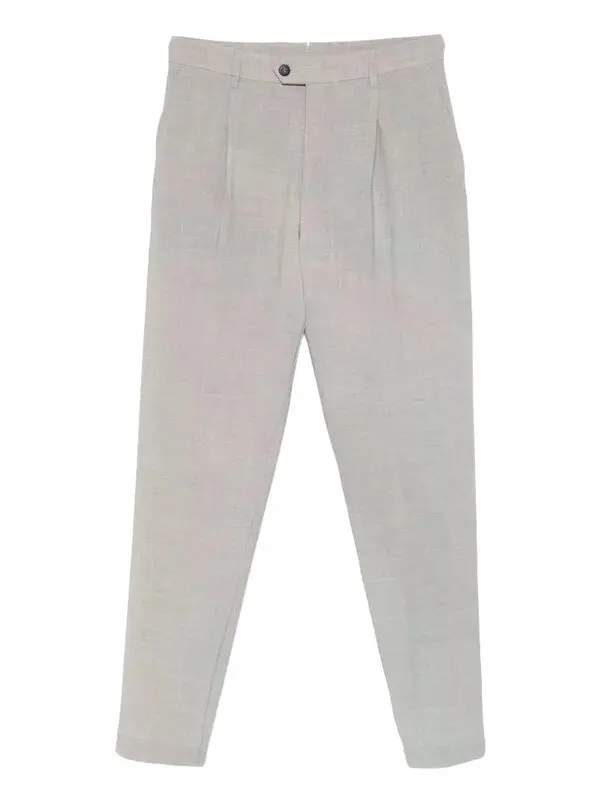 Eleventy Pleated Tailored Trousers - Grey