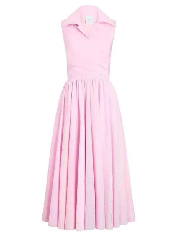 Patou Draped Midi Dress - Pink