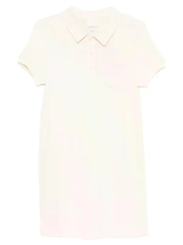 A.p.c. Polo-collar Mini Dress - Neutrals