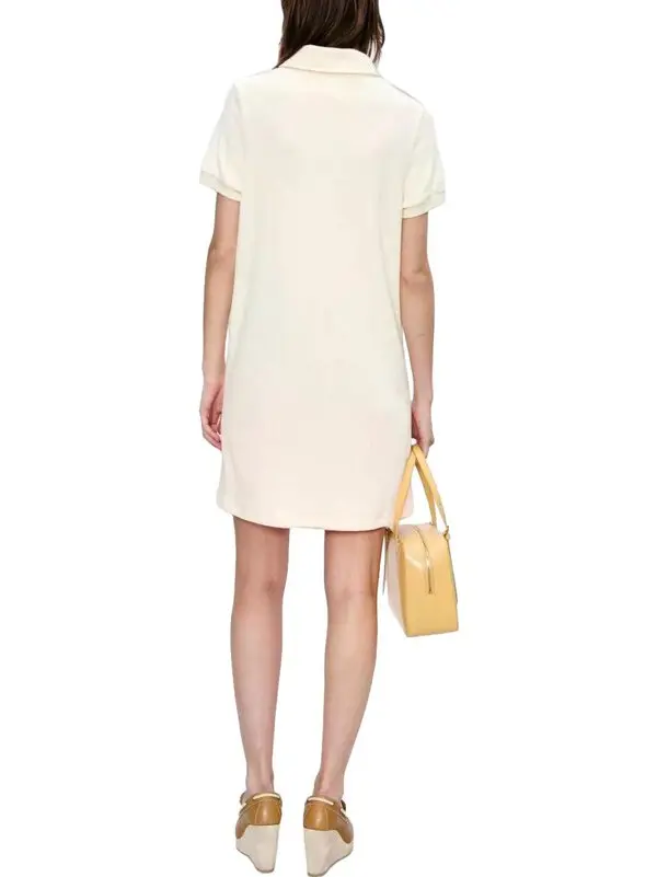 A.p.c. Polo-collar Mini Dress - Neutrals