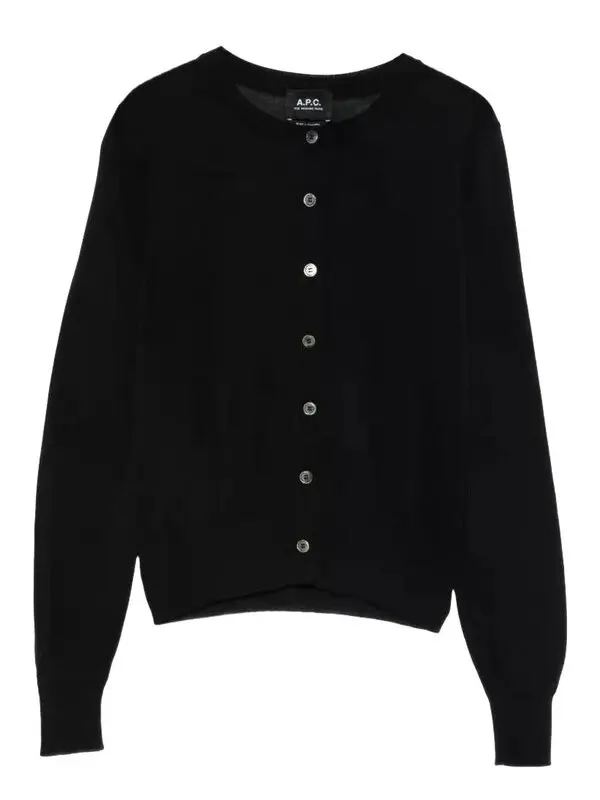 A.p.c. Camila Button Cardigan - Black