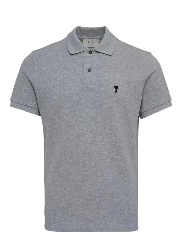 Ami Contrasted Polo - Grey
