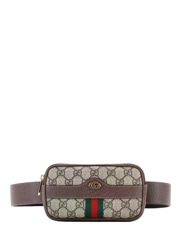 Gucci Ophidia Gg Coated Canvas Small Belt Bag - Brown