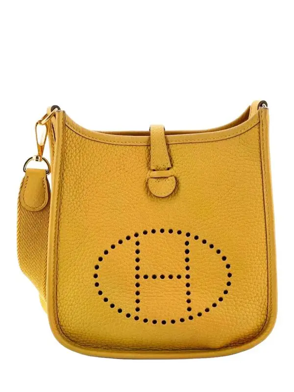 Hermès Evelyne Tpm Crossbody Bag Clemence Leather - Yellow