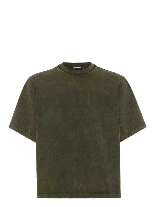 Dsquared2 Loose Raw Edge T-shirt - Green