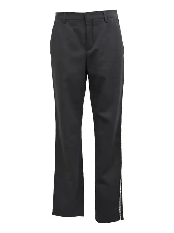 Miu Miu Crystal-embellished Trousers - Black