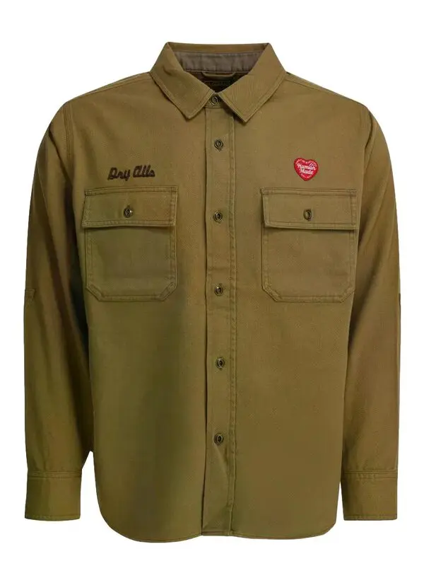HUMAN MADE Work Embroidered Shirt Jacket - Brown