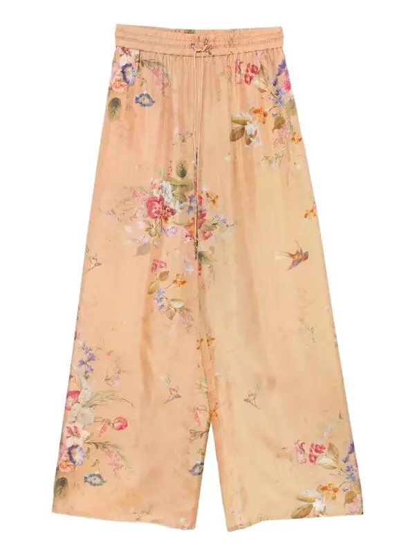 Zimmermann Floral Trousers - Neutrals