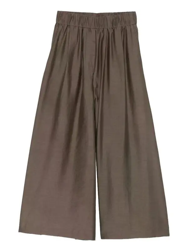 Peserico Elasticated-waistband Trousers - Brown
