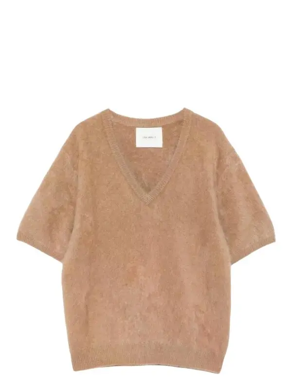 LISA YANG Lovisa V-neck Top - Neutrals