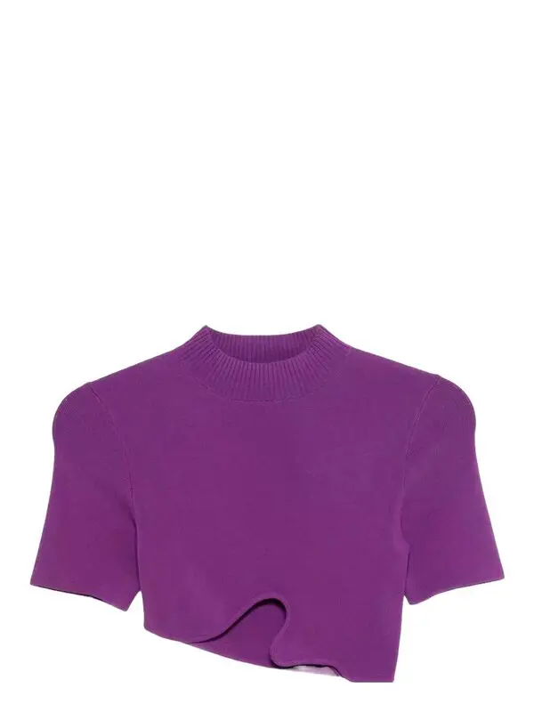 Christopher Esber Maparradita Ribbed T-shirt - Purple