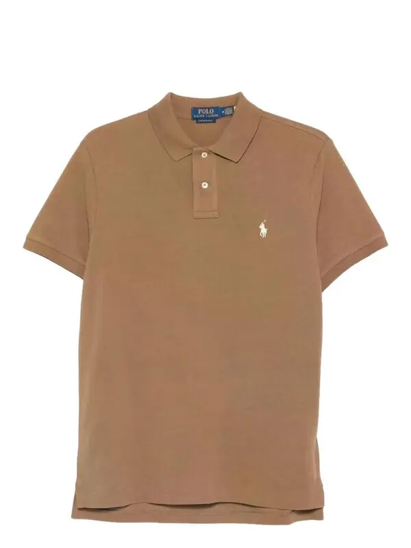 Polo Ralph Lauren Button Short-sleeve Polo Shirt - Brown