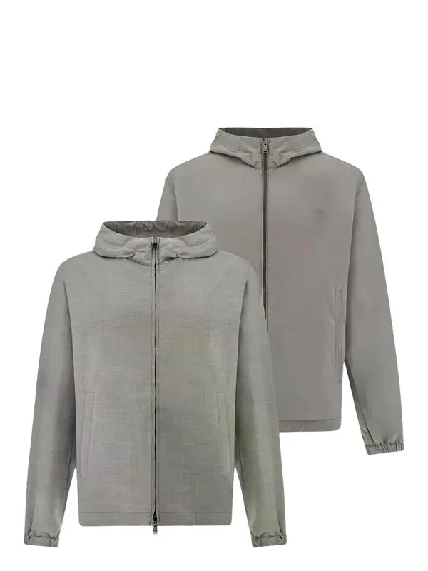 Paul & Shark Reversible Hooded Jacket - Grey