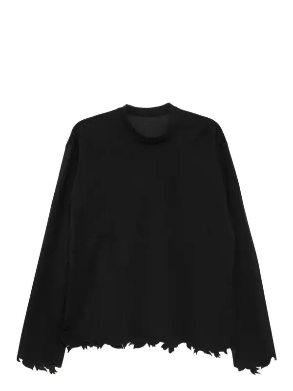 JNBY Asymmetric-hem T-shirt - Black