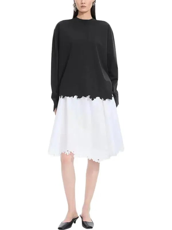 JNBY Asymmetric-hem T-shirt - Black