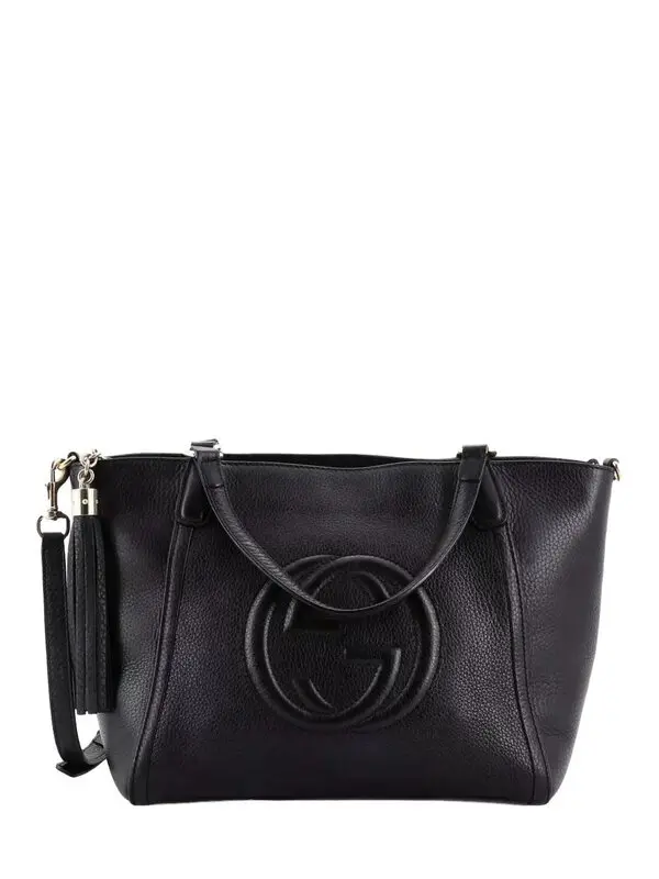 Gucci Soho Convertible Top Handle Small Satchel - Black
