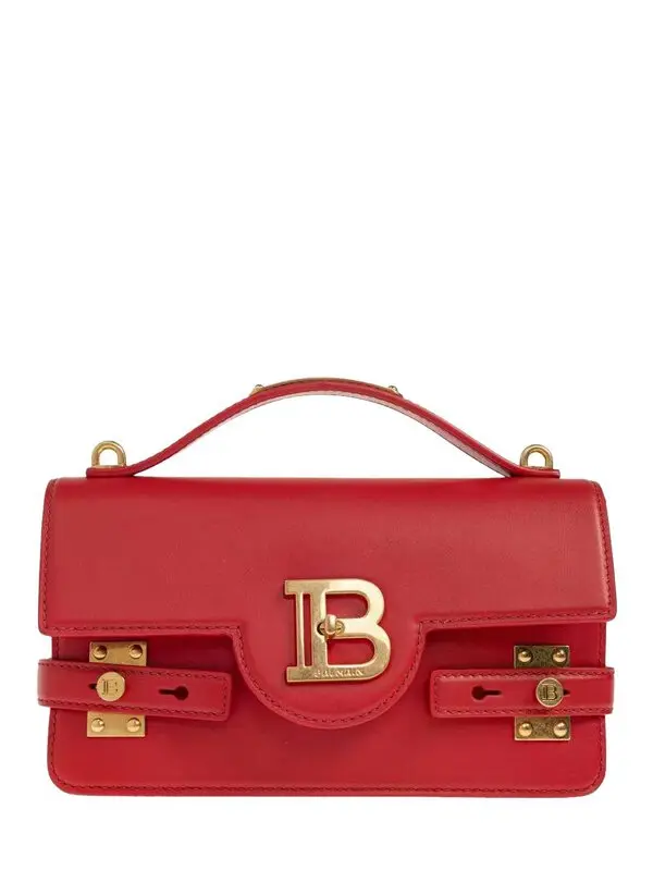Balmain B-buzz 24 Logo-plaque Crossbody Bag - Red