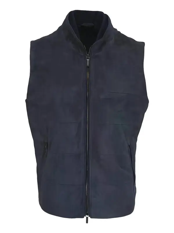 MAURIZIO BALDASSARI Quilted Gilet - Blue