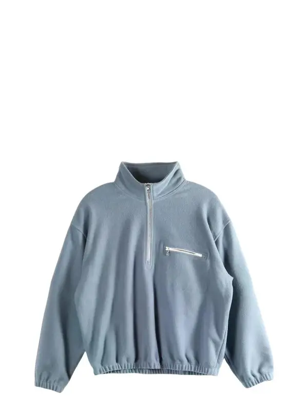 RIER Half-zip Fleece Sweatshirt - Blue