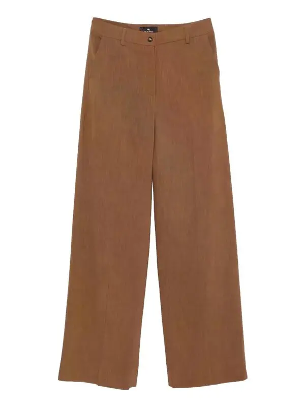 Etro Front-seam Trousers - Brown