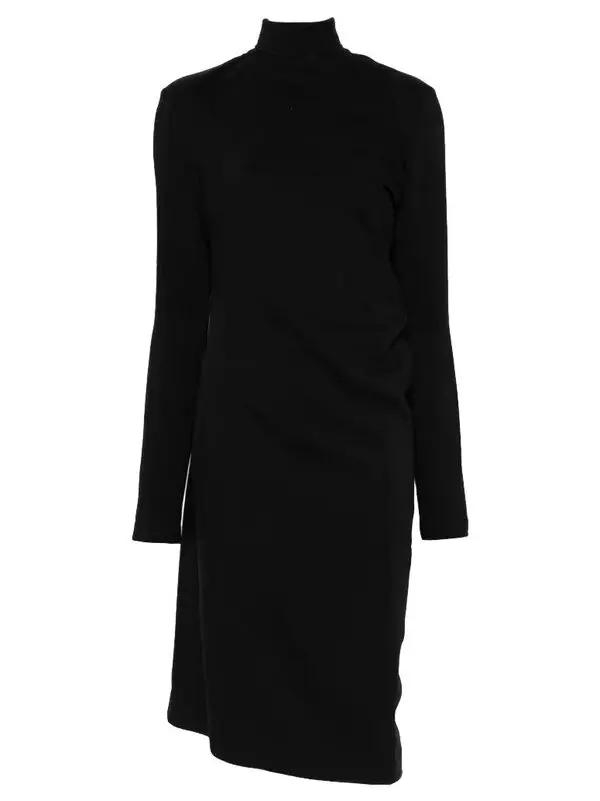 TOTEME Twist High-neck Dress - Black