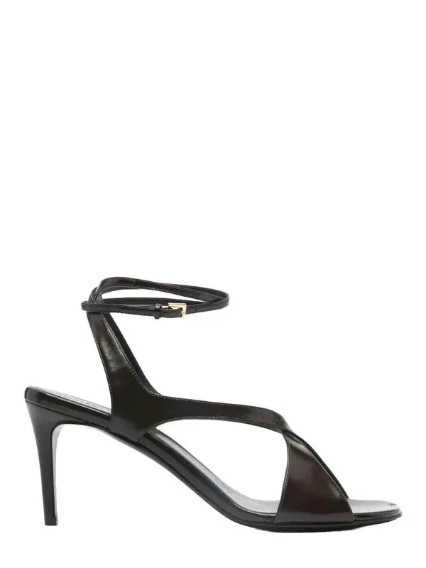 Khaite Liria Ankle Strap Sandals - Brown