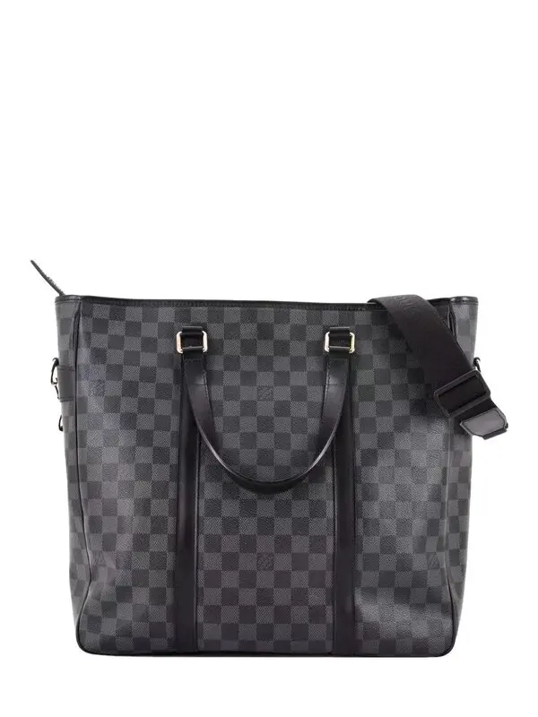 LOUIS VUITTON Tadao Damier Graphite Pm Tote Bag - Black