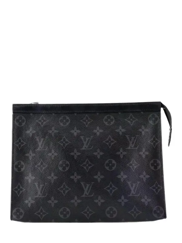 LOUIS VUITTON Monogram Eclipse Canvas Pochette Voyage Mm - Black
