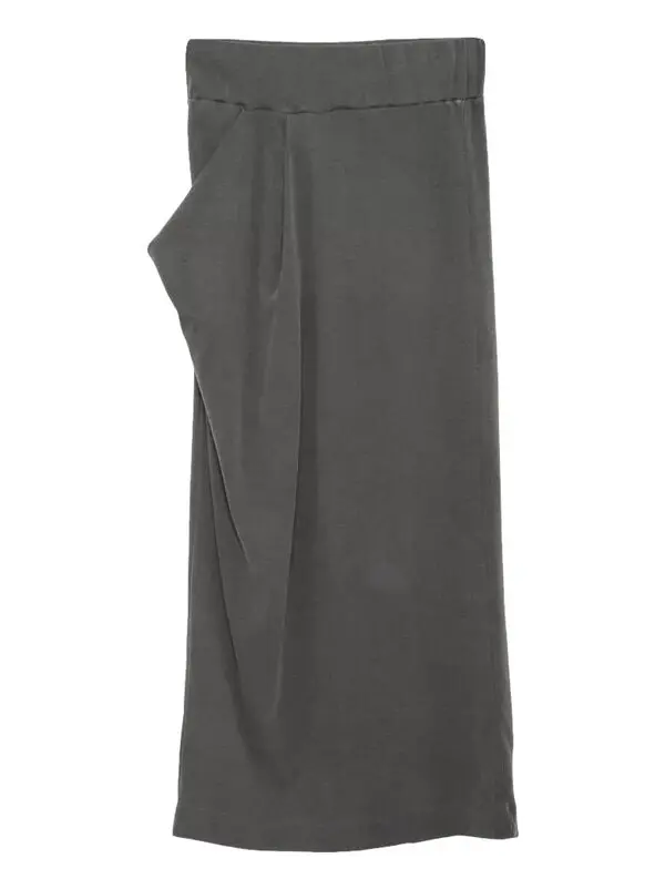 GDEL BY GAZE DE LIN Asymmetric-pocket Skirt - Grey