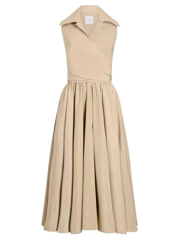 Patou Draped Midi Dress - Neutrals