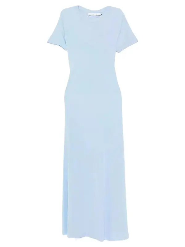Proenza Schouler White Label Noelle Short-sleeve Maxi Dress - Blue
