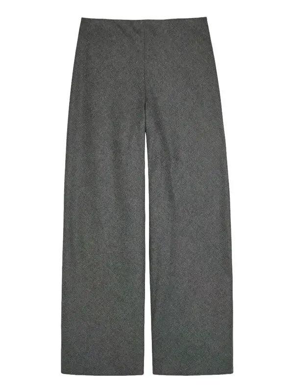 Vince Elasticated Wide Leg Palazzo Pants - Grey