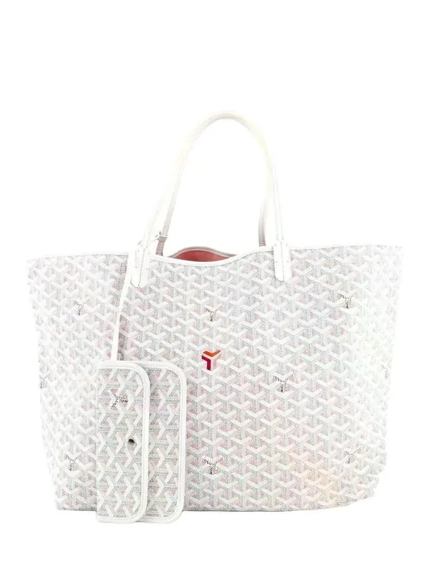 Goyard Saint Louis Claire Voie Gm Tote Bag - White