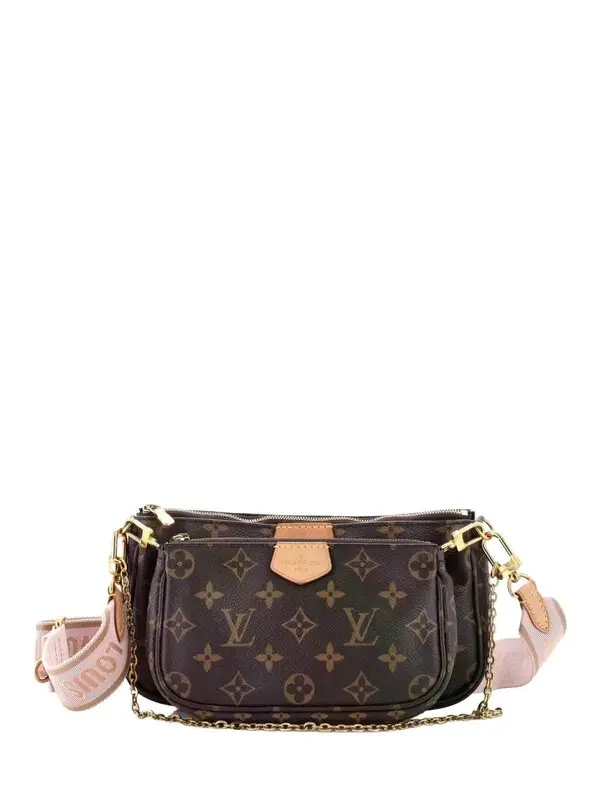 LOUIS VUITTON Multi Pochette Accessoires Monogram Canvas Crossbody Bag - Brown