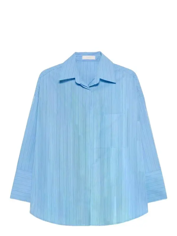 Faithfull The Brand Clemente Chest-pocket Striped Shirt - Blue