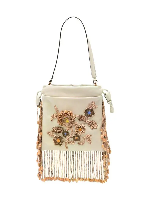 Etro Small Kalispera Beaded Tote Bag - Neutrals