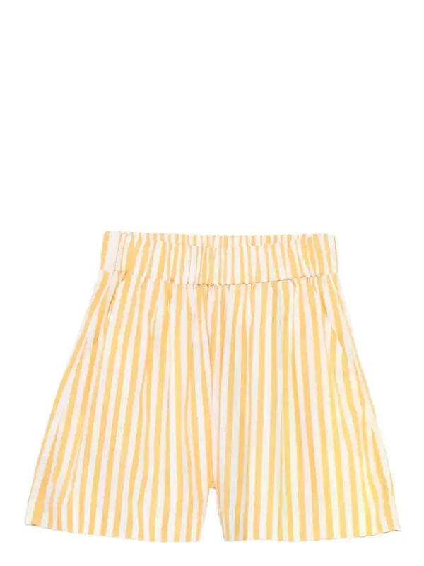 Faithfull The Brand Clemente Striped Shorts - Yellow