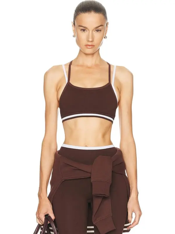 The Upside Form Seamless Anita Bra In Brown - Cocoa