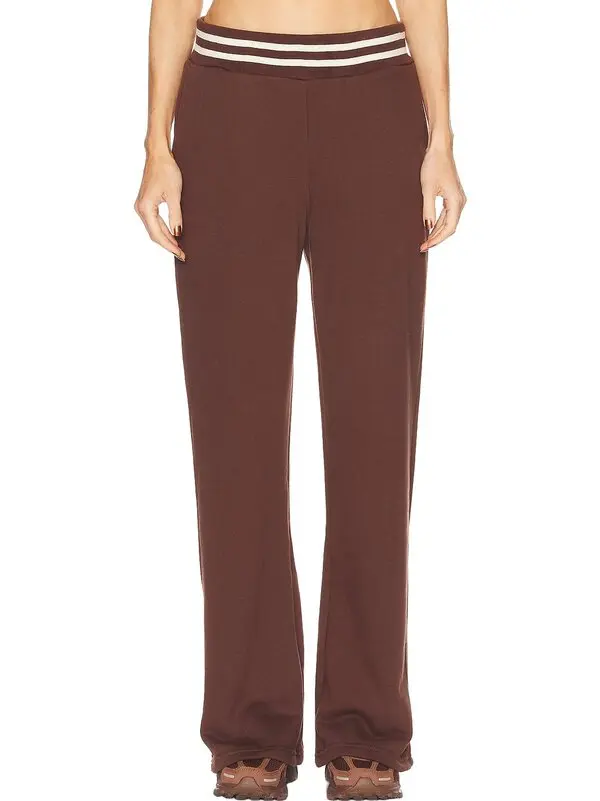 The Upside Toluca Willow Wide Leg Pant - Cocoa