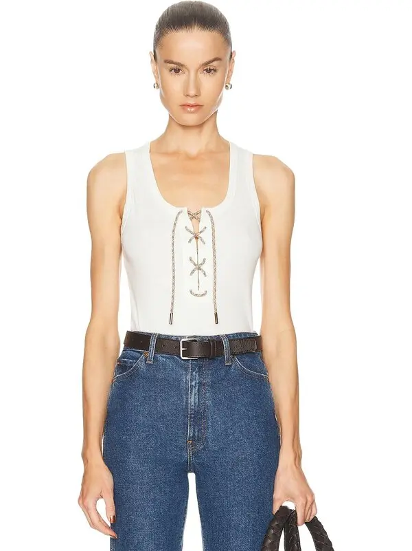 Burberry Cleo Tank Top - Chalk