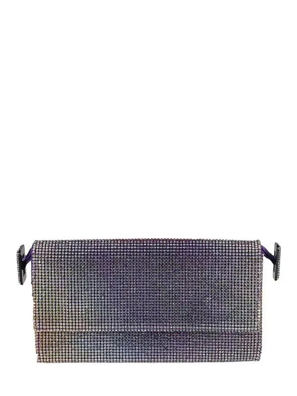 Benedetta Bruzziches Crystal-embellished Satchel - Purple