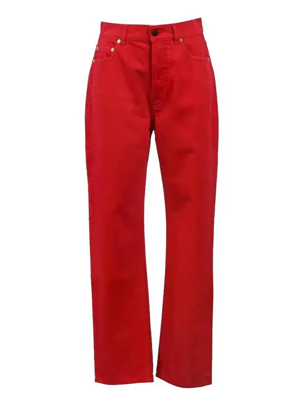 Valentino Garavani Rockstud High-rise Jeans - Red