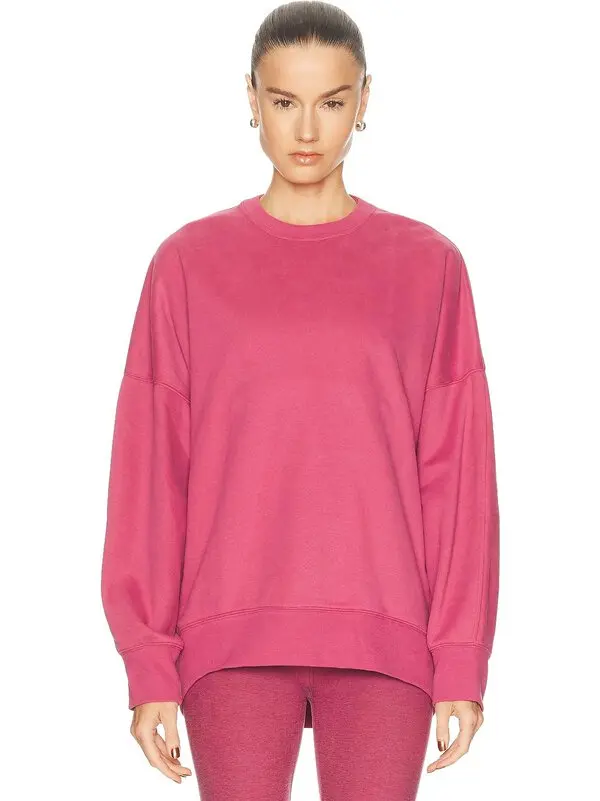 Beyond Yoga Luxefleece Oversized Sweatshirt - Mulberry Pink