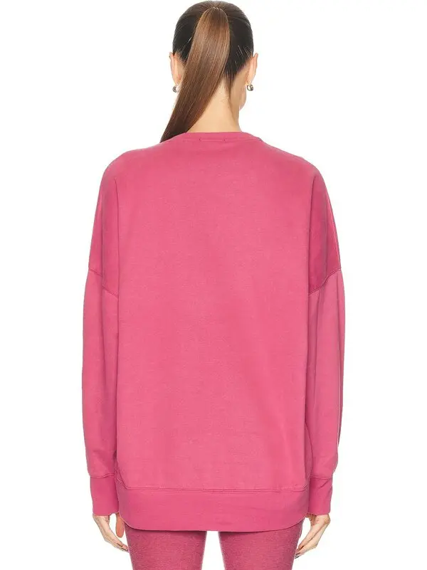 Beyond Yoga Luxefleece Oversized Sweatshirt - Mulberry Pink