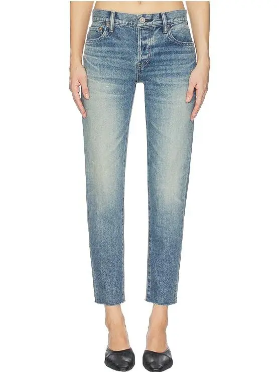 Moussy Vintage Medfield Tapered Jeans - Light Blue